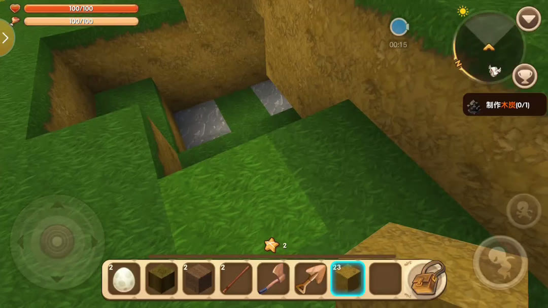 【小鱼】迷你世界夜间躲入坑中