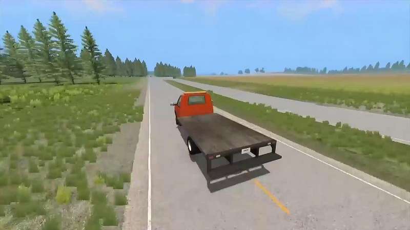 Beamng车祸模拟:货车和卡车撞车事故