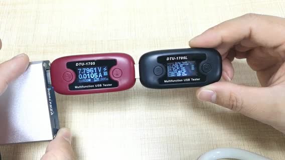 DTU-1705L小黑表测试充电器或充电头快充协议诱骗电压电流兼容分析...