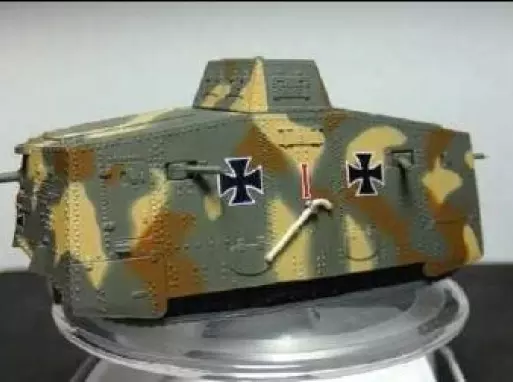 【模玩】高清重置 AMER 一战德国 A7V 坦克 1:72 模型评测