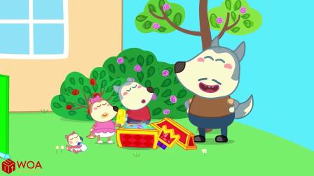 儿童动画沃福:帮小猪卖水果