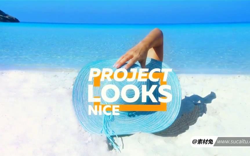 夏日风景幻灯片动画AE模版 Summer Slideshow