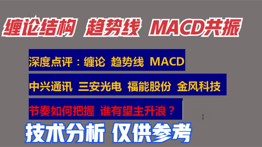 三安光电 中兴通讯 金风科技 福能股份 缠论推演 谁有望主升浪?