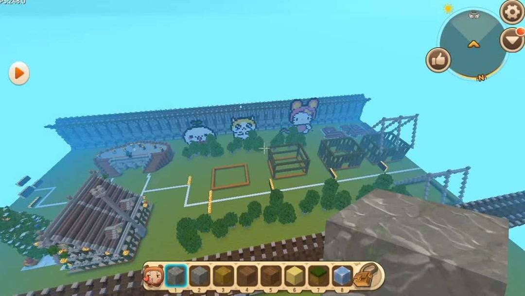 我的迷你世界:飞在空中 用上帝视角看迷你世界