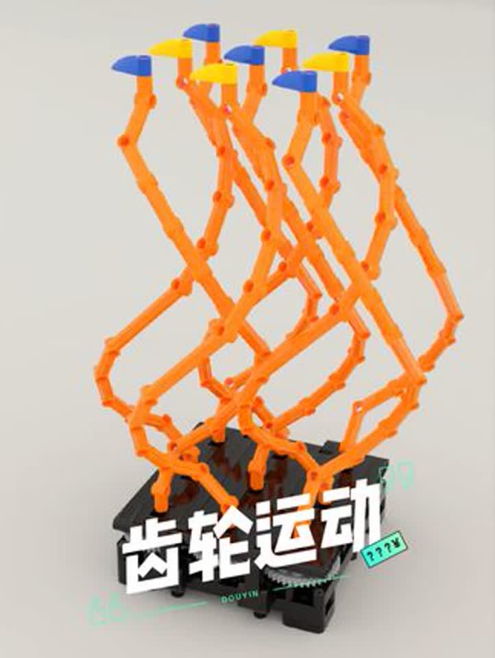 奇特的积木齿轮运动效果#积木 #乐高moc