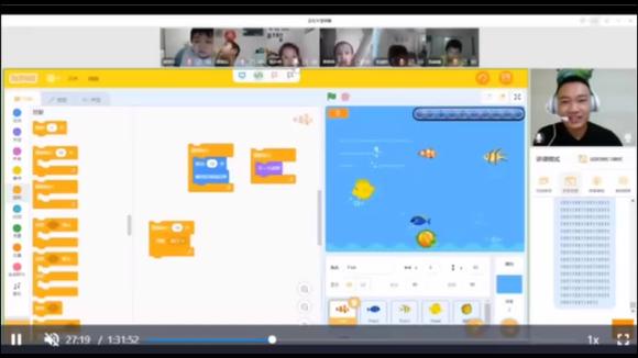来呀,一起做捕鱼达人啊。#少儿编程
