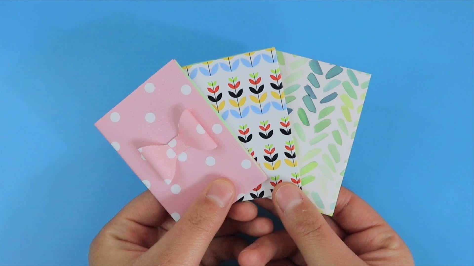 创意手工,教你用一张纸快速制作小本子