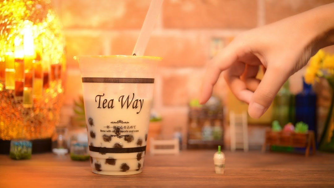 有趣定格动画:制作美味的木薯饮料,现实生活的奶茶了解一下!