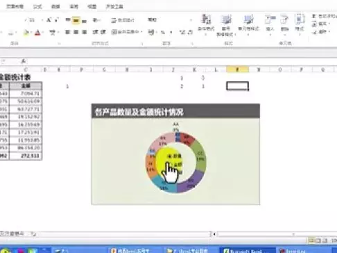 excel动态图表之动态圆环图视频教程