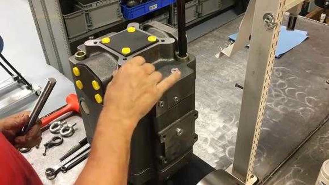 哈威V30E轴向柱塞泵拆解视频