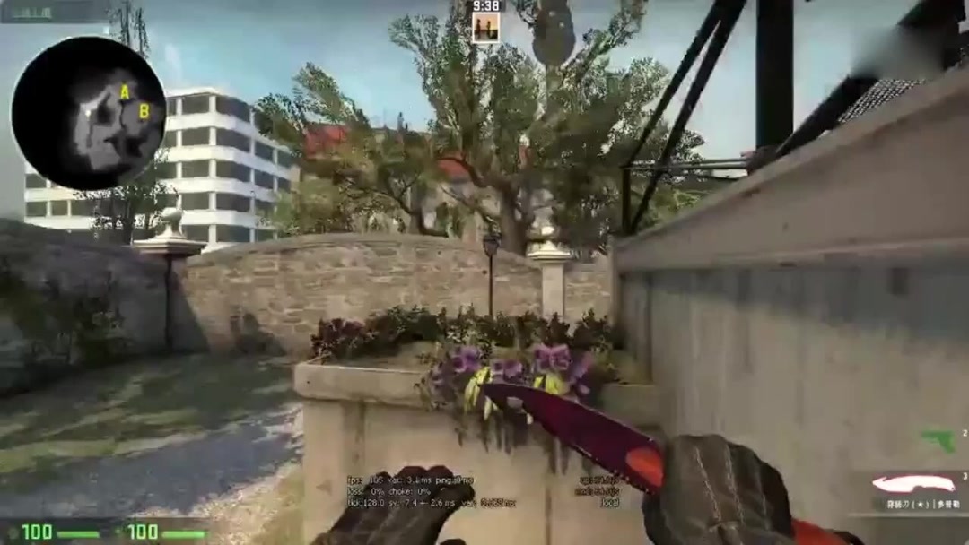 CSGO地图跳点教程之死亡游乐场A长厕所外木凳跳水泥墩A观察位