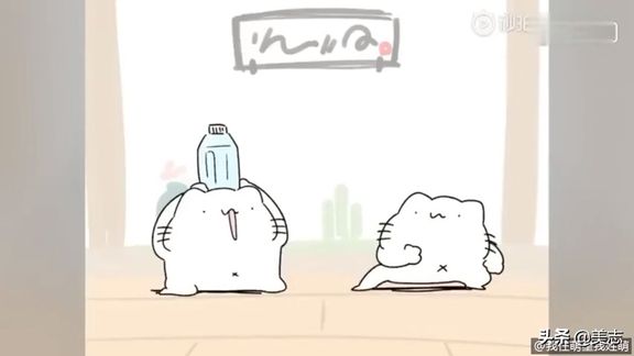 超萌!ߘ�日本网友自制的猫咪小动画,可爱又沙雕 …ߐ�#萌宠#