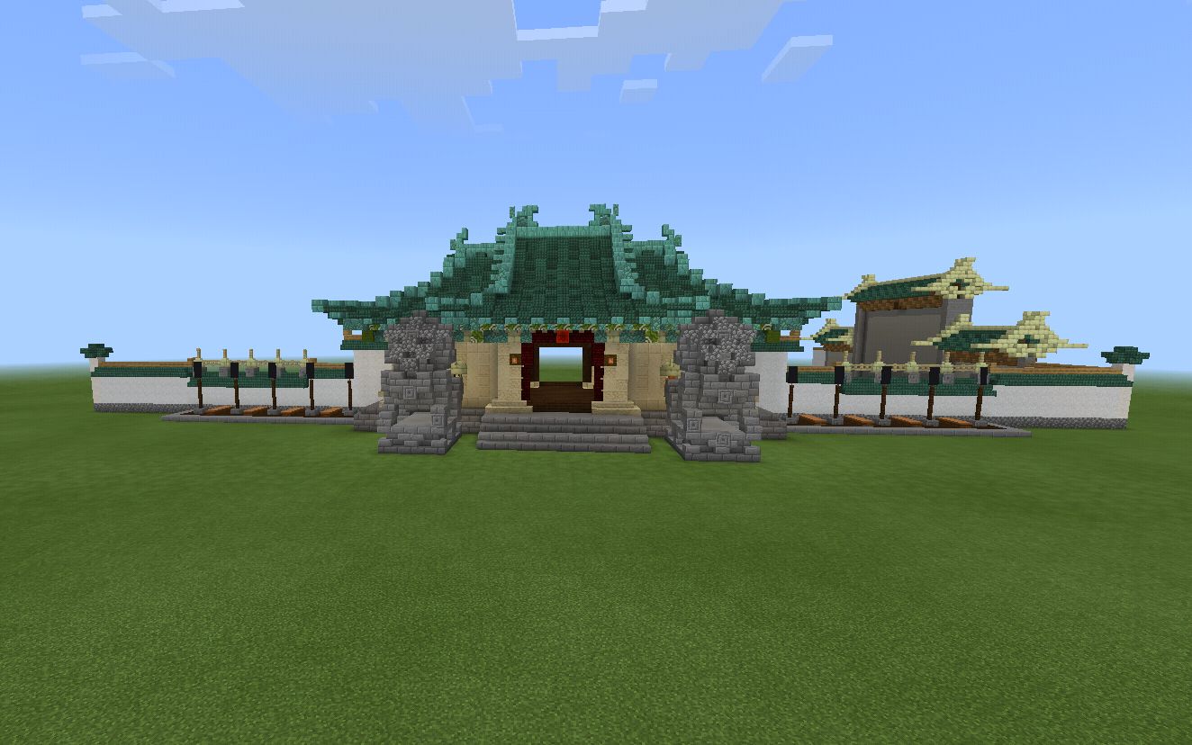 [我的世界】古风建筑,宅院围墙,过节也要出教程。