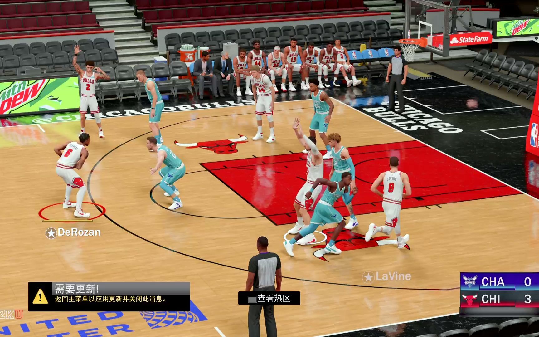 NBA 2K22 一次简单的接球投篮