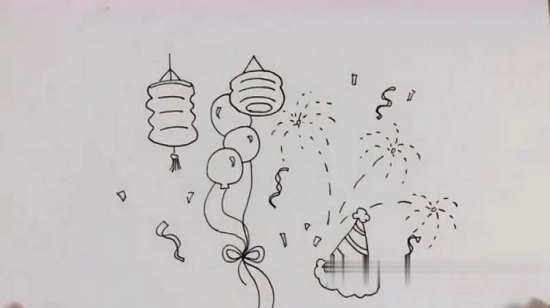 小学生元旦海报简单又漂亮,少儿海报,简单易做