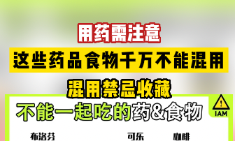 扩散!这些药品食物千万不能混用,混用禁忌收藏!
