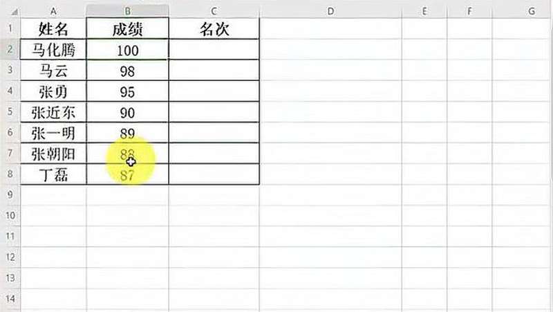 在wps里根据分数自动进行排名