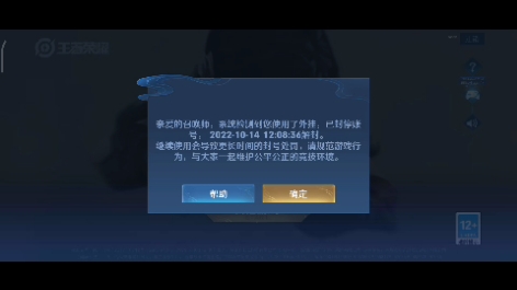 王者荣耀被盗号,上线说开挂修改数据封号半年,安全系统有漏洞玩家...