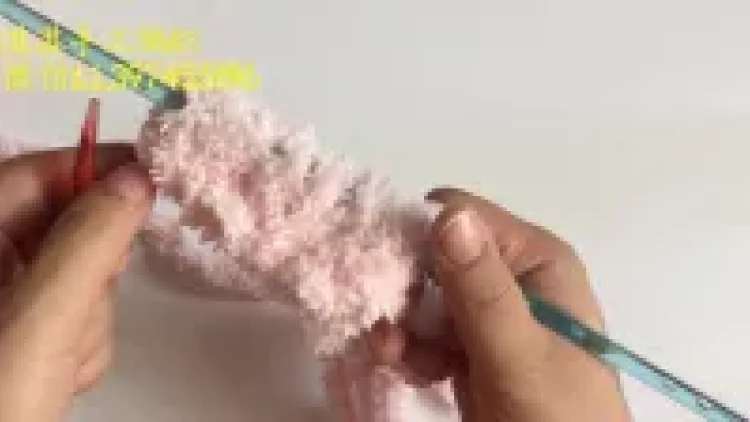 绒绒线双股编织视频教程