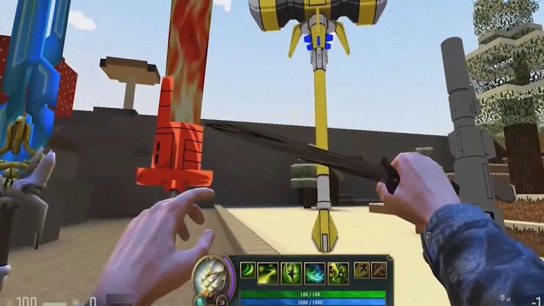 GMOD我的世界 变形金刚的新武器 一个大锤子