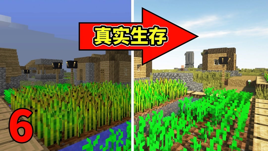 我的世界超真实生存6:建造生态农场,自给自足安稳度日!