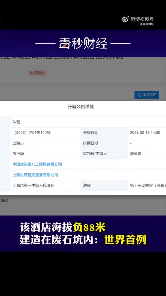 「上海深坑酒店被执行6250万 上海深坑酒店成被执行人」天眼查App...