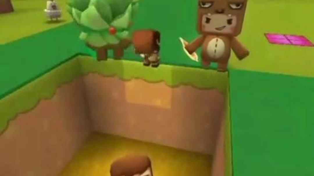 迷你世界《搞笑熊出没》光头强掉屎坑里,光头强:儿子快救我!