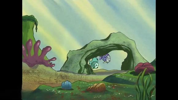 彩虹鱼 15彩虹鱼爱上学习(超好看的英文动画片带中文字幕)