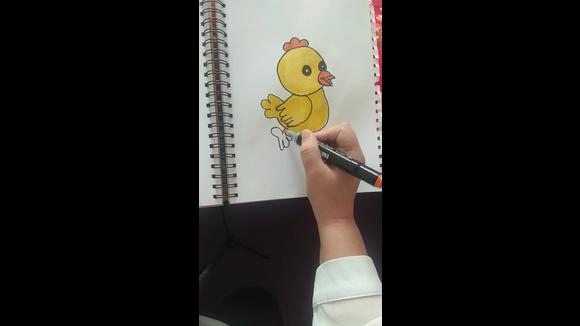 ߐ�12生肖之鸡简笔画