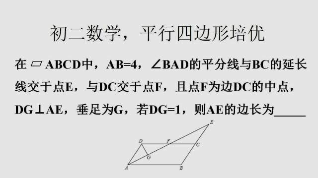 初二数学,几何培优题,考查平行四边形的性质与勾股定理的应用