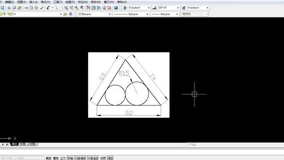 CAD实例教程-相切圆的技巧
