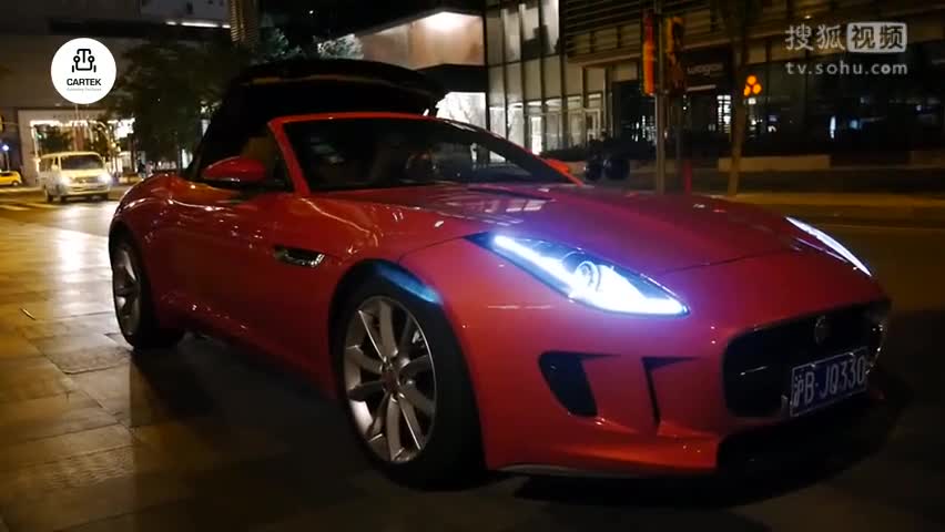 40上海夜试捷豹F-type3