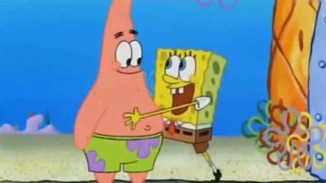 海绵宝宝和大怪物的第一次见面, 自我介绍好搞笑