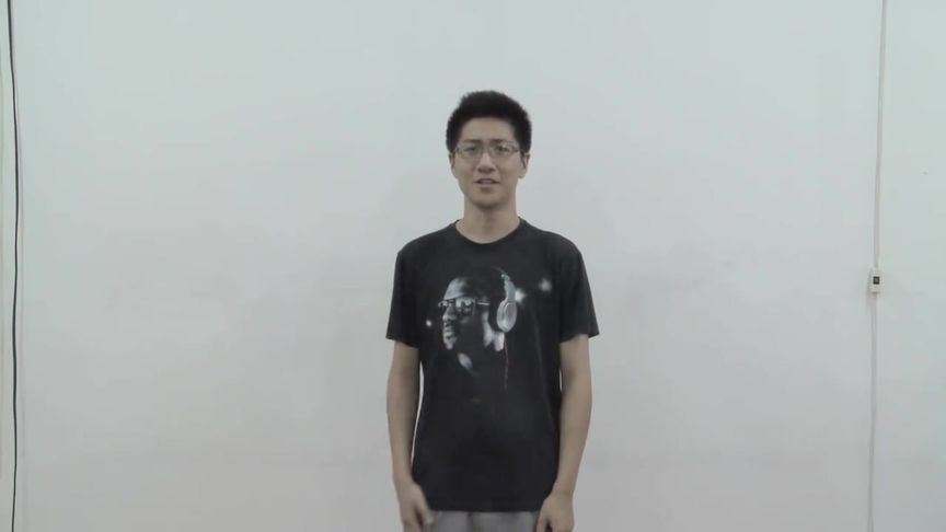 播音主持艺考生的模拟主持!帅气小伙要继续努力呦!