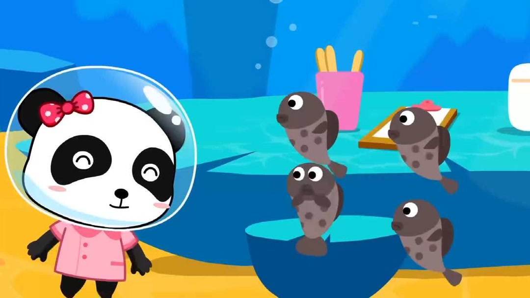 宝宝巴士早教动画:奇妙小医生给小鱼鱼检查身体,看有没有病。