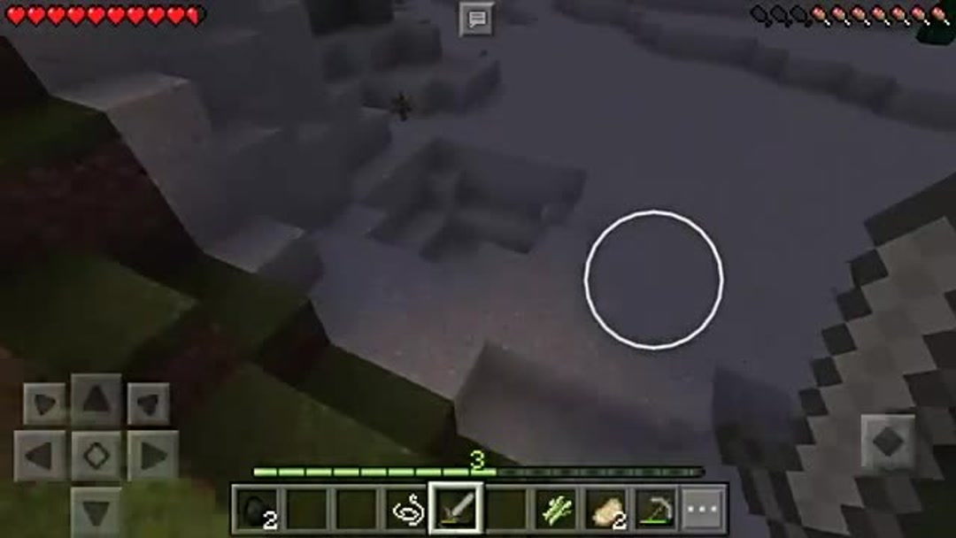 我的世界手机版 生存模式 给卧室造了一个玻璃墙