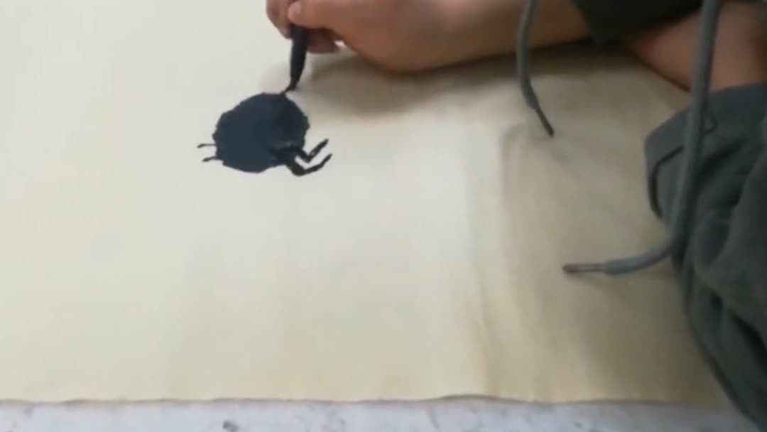 大成国画:螃蟹的画法真的很简单,水墨画螃蟹欣赏