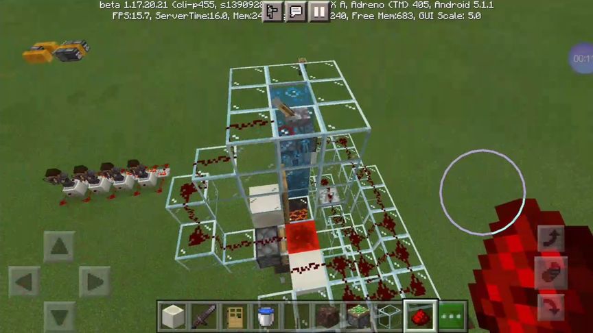 MC红石科技之自由升降水电梯