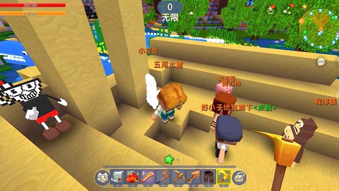 迷你世界:不同世界的人物都出现在迷你世界