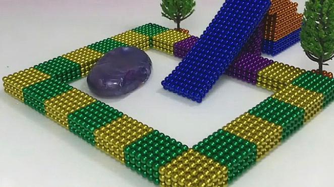 巴克球DIY游泳池滑梯模型,真有创意,是不是很低调奢华有内涵?