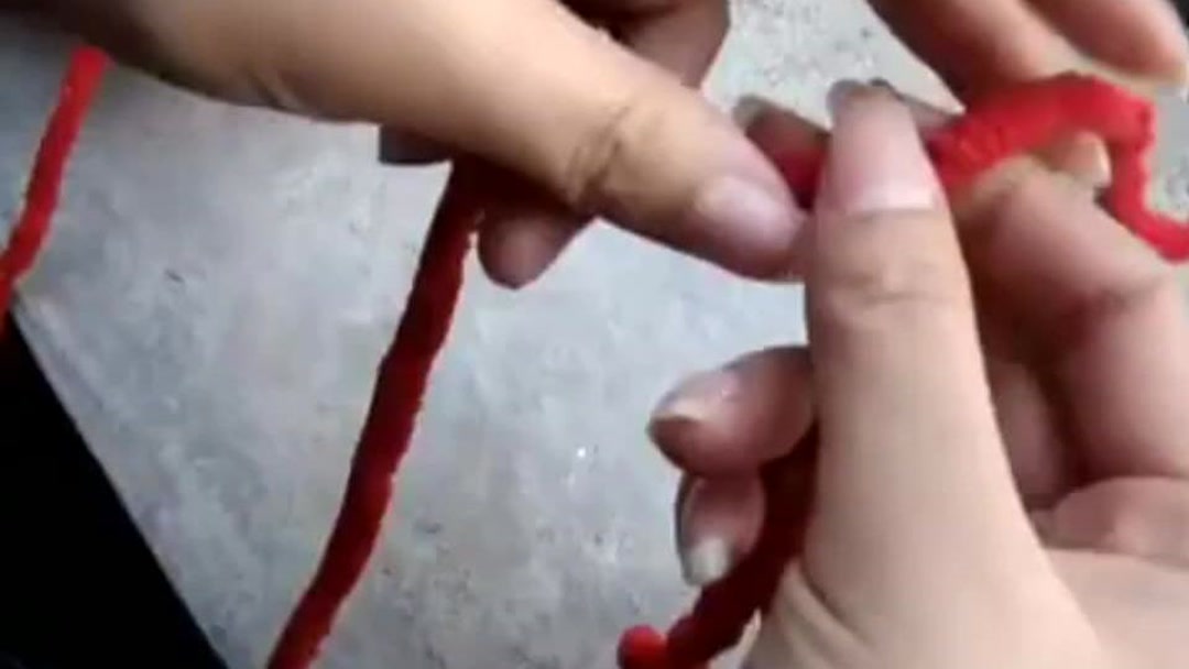 针织编织粗毛线接线的方法