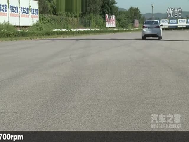 2012款 北京现代-朗动 1.8L 自动尊贵型 性能测试