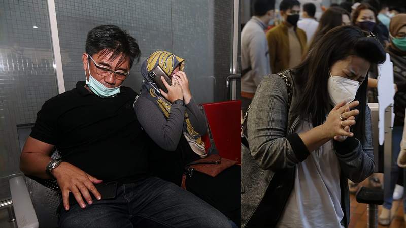 等不到的航班!印尼失联客机确认坠毁,接机者掩面哭泣
