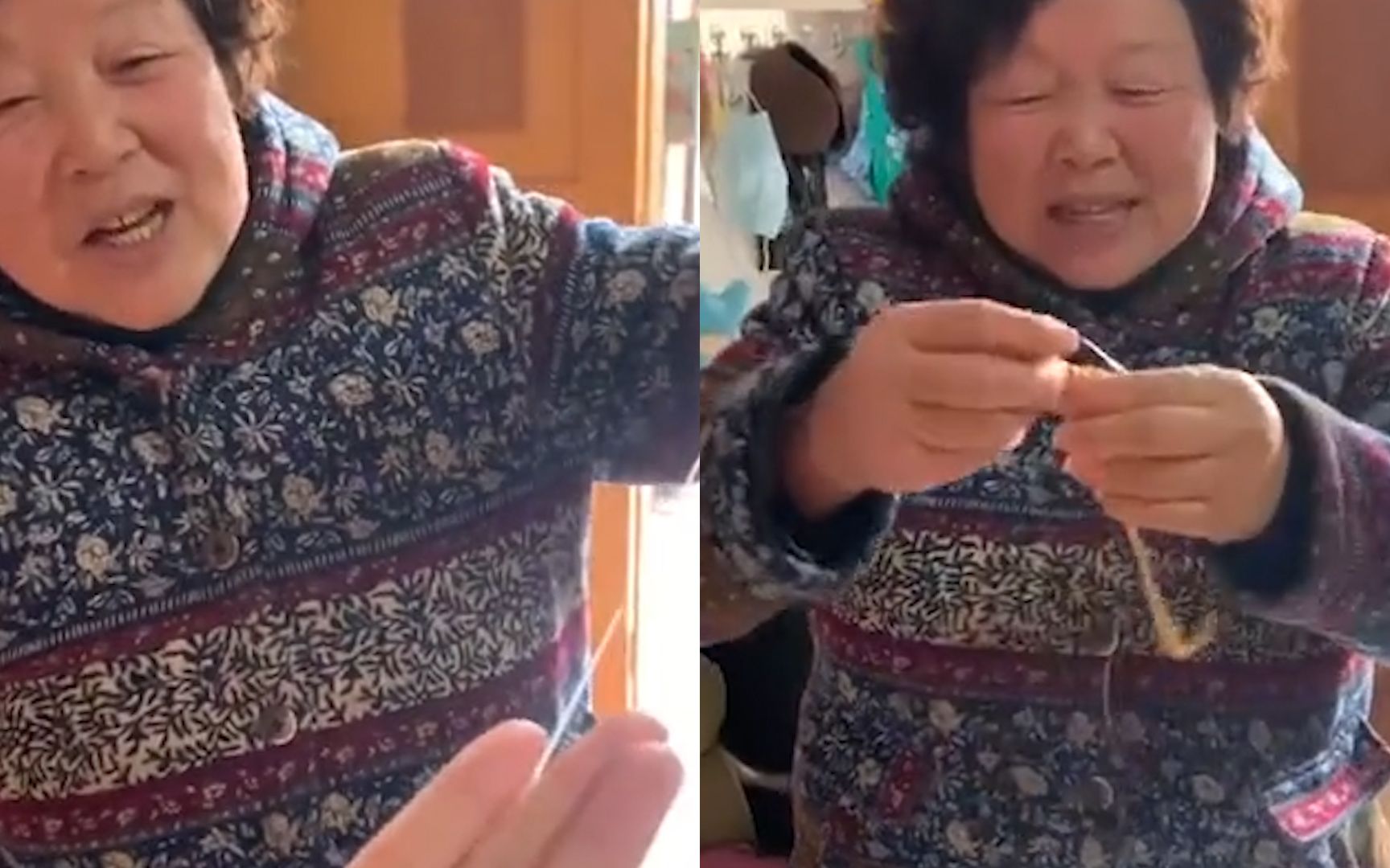 女儿让妈妈拉手中细绳,结果拉出金项链,妈妈随后一举动令人破防