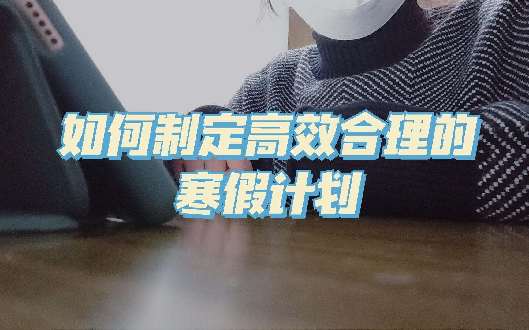 拒绝摆烂 | 如何制定高效合理的寒假计划 | vlog2