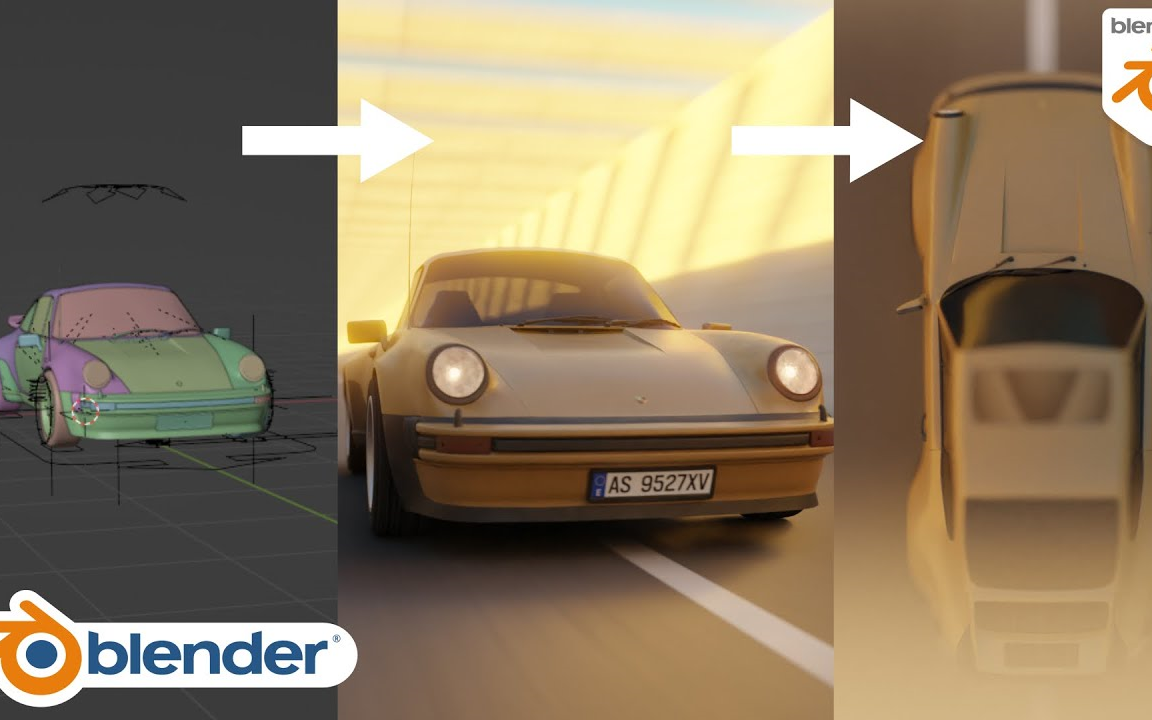 Blender中制作汽车动画