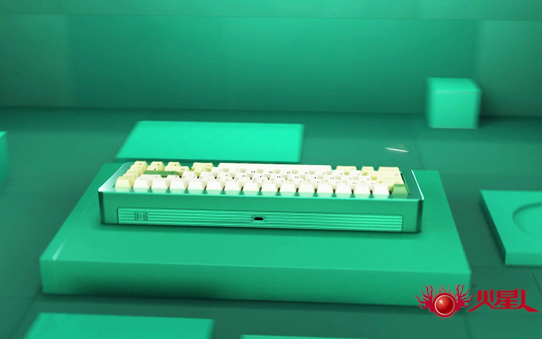 C4D键盘制造工艺广告