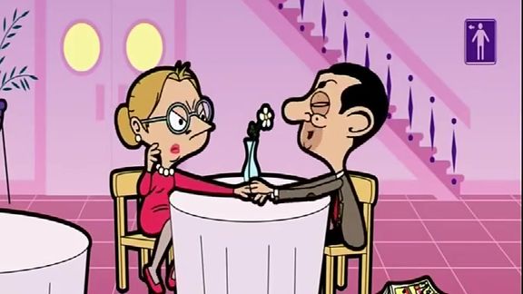 憨豆动画版:憨豆请女友吃饭,回家取钱结账,女友跟别人跑了