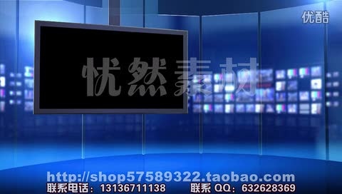 14个虚拟演播室前景背景视频素材