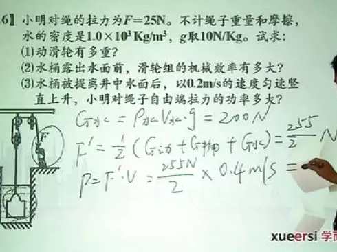 (3)机械效率及力学综合计算例6-例7